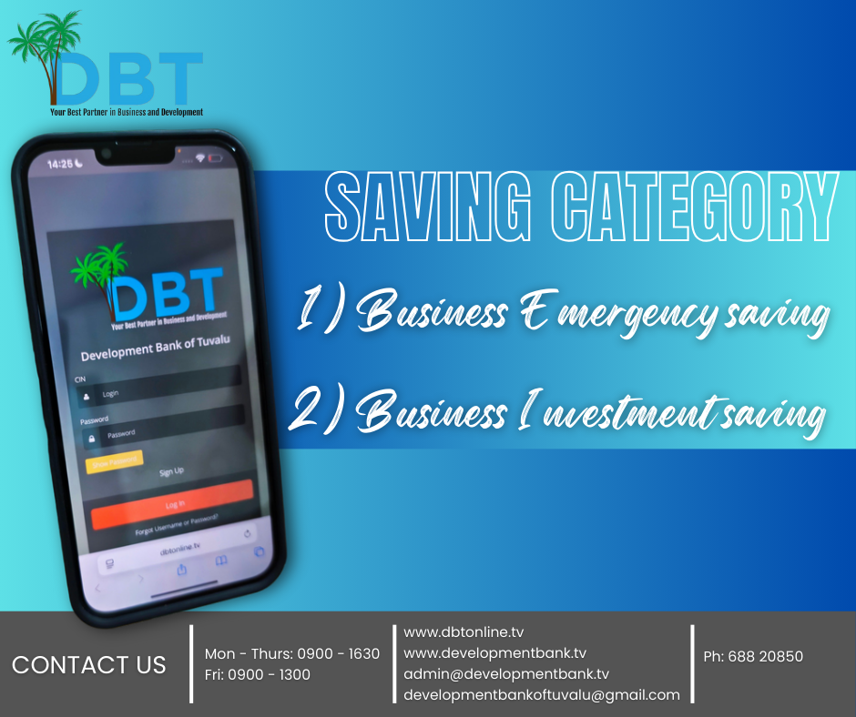 Business Savings - Development Bank Of Tuvalu